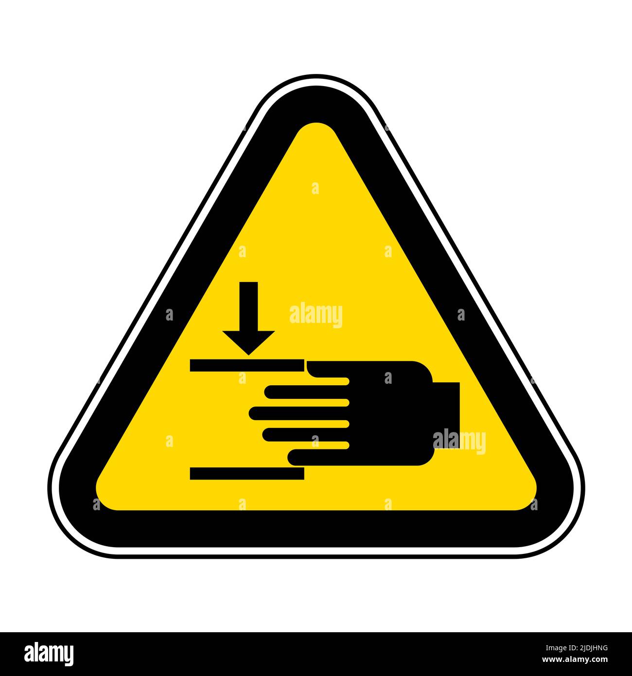 Crush hazard Mind your hands Sign Stock Vector Image & Art - Alamy