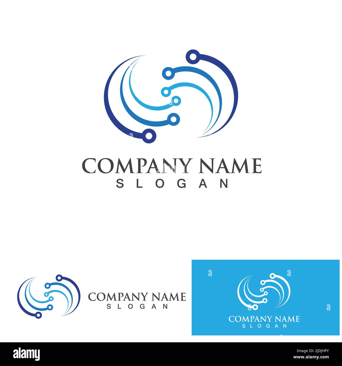 circuit in the circle icon.technology logo design template symbol icon ...