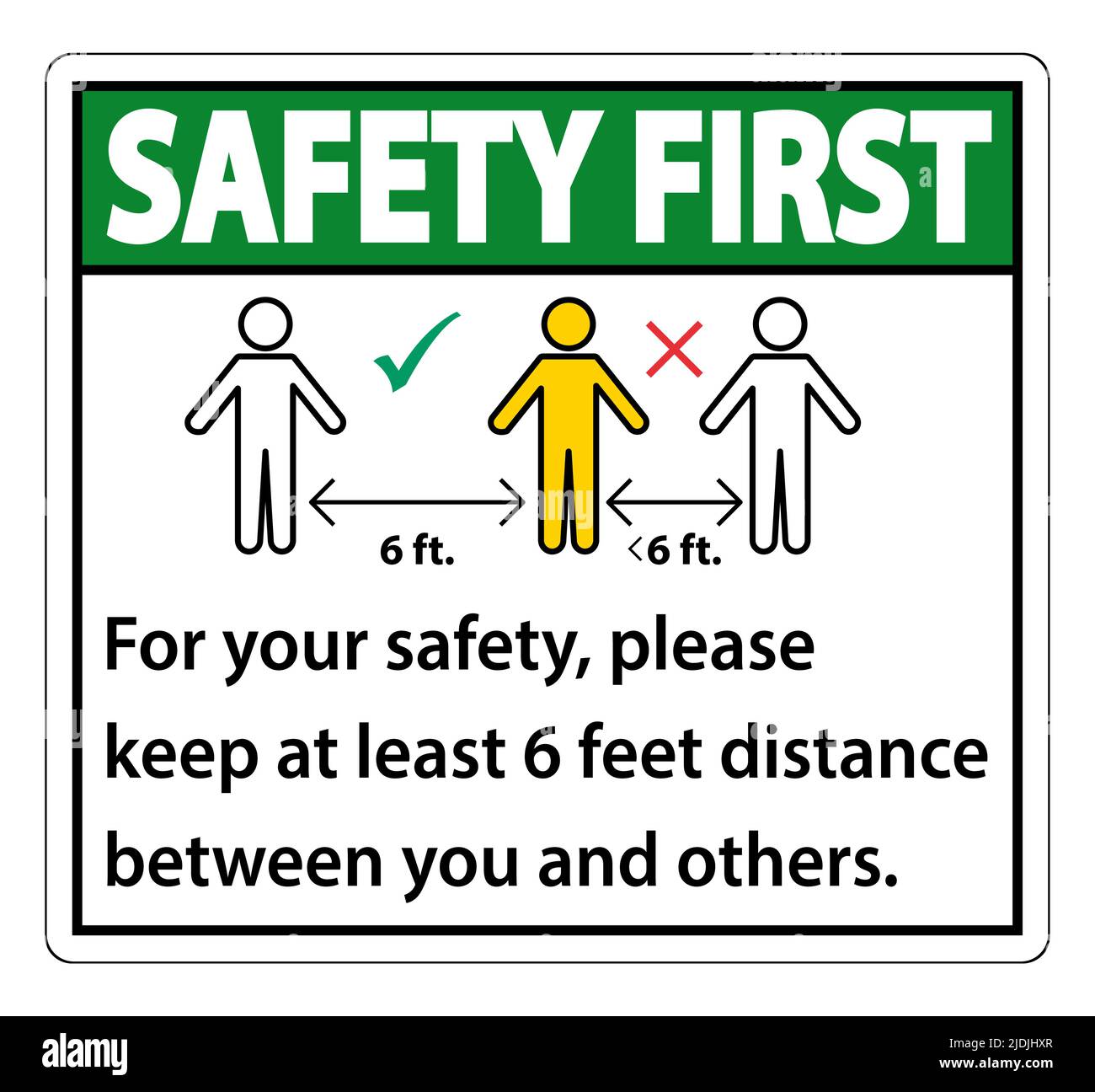 Safety First Keep 6 Feet Distance,For your safety,please keep at least ...