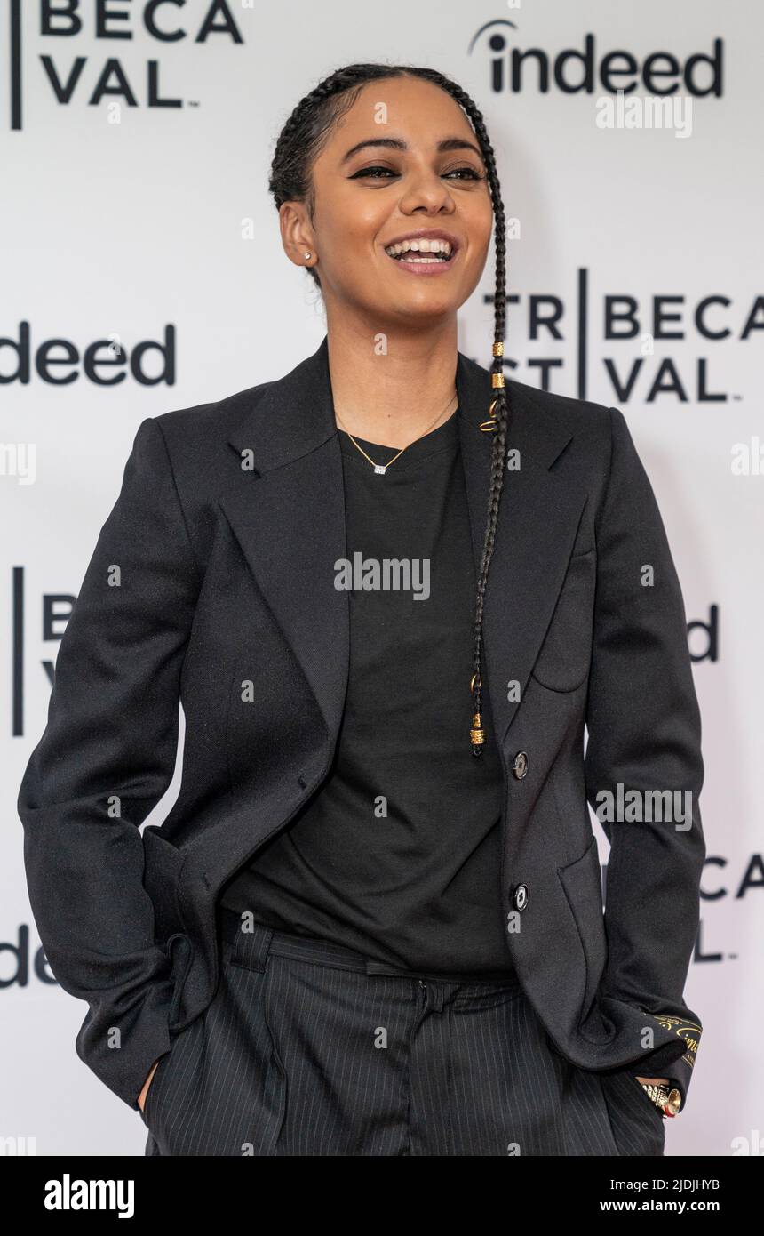 New York, NY - june 11, 2022: Aleyse Shannon attends the premiere of ...