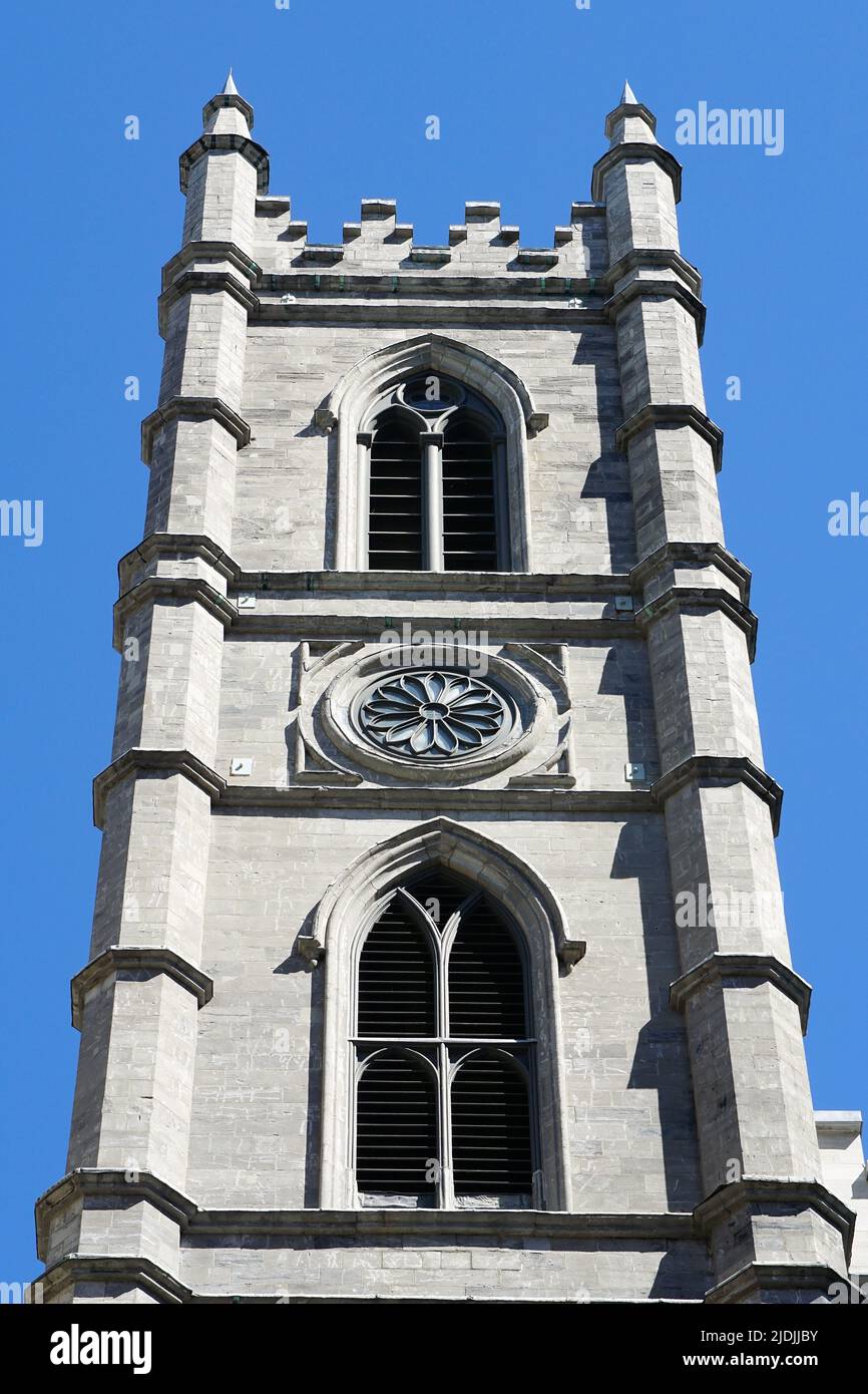 tower, Notre-Dame Basilica (Basilique Notre-Dame de Montréal), Place d ...