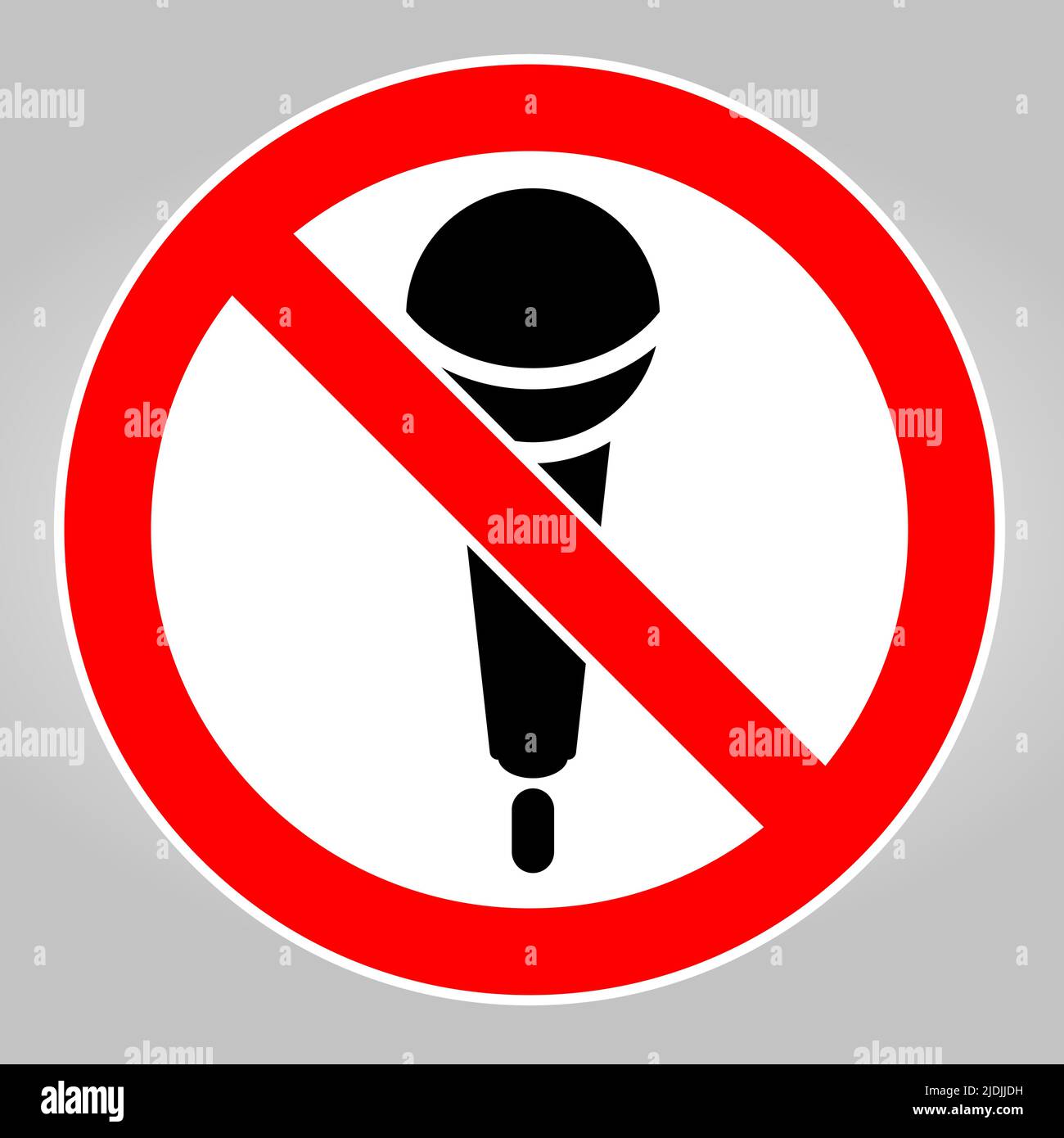 Do not record,Do not use Microphone icon,Speaker symbol Stock Vector ...