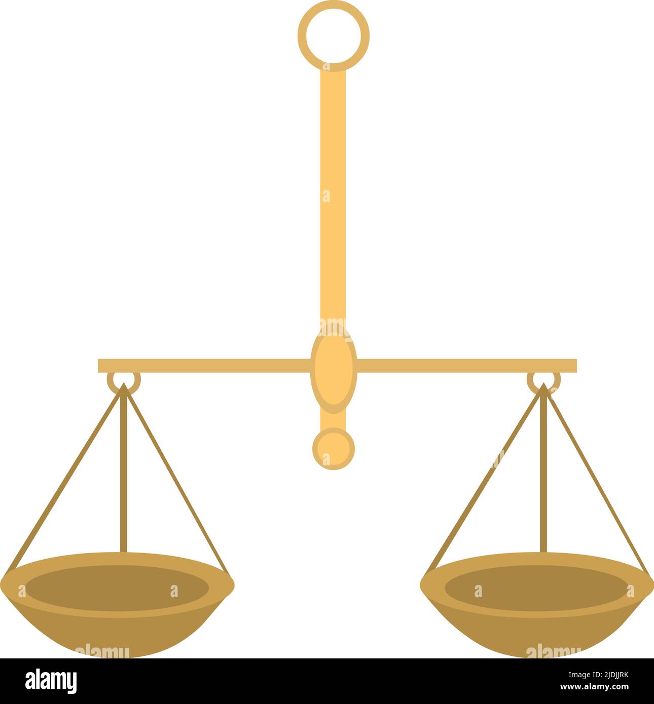 vector illustration of a balance (scales of justice Stock Vector Image ...