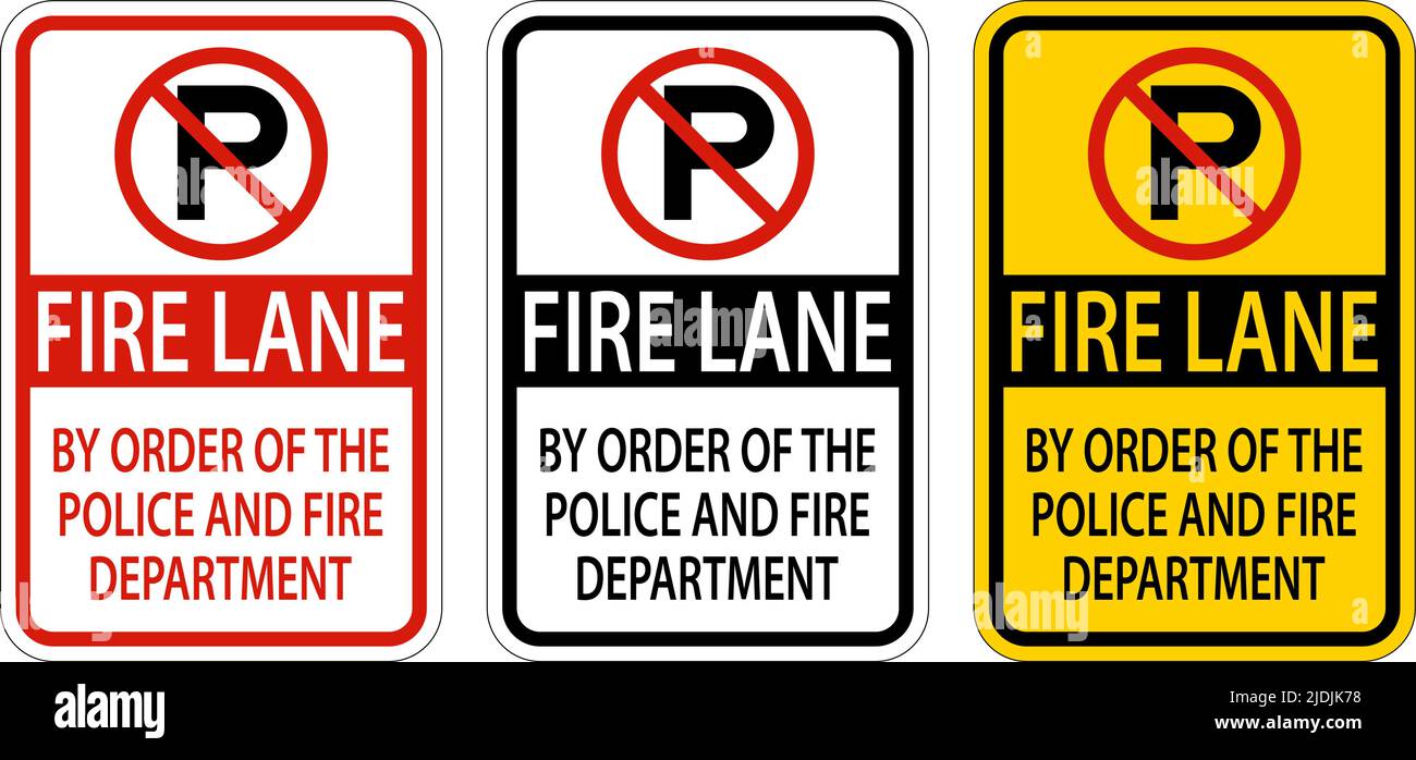 Emergency lane sign Stock Vector Images - Alamy
