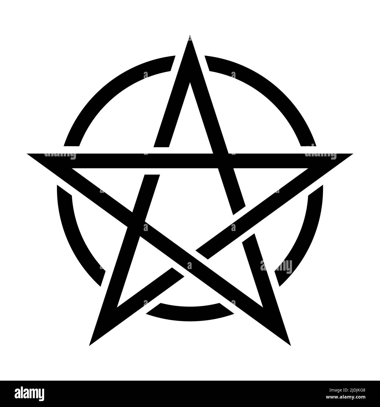 Black Pentacle Icon. Vector Illustration isolated on white background ...