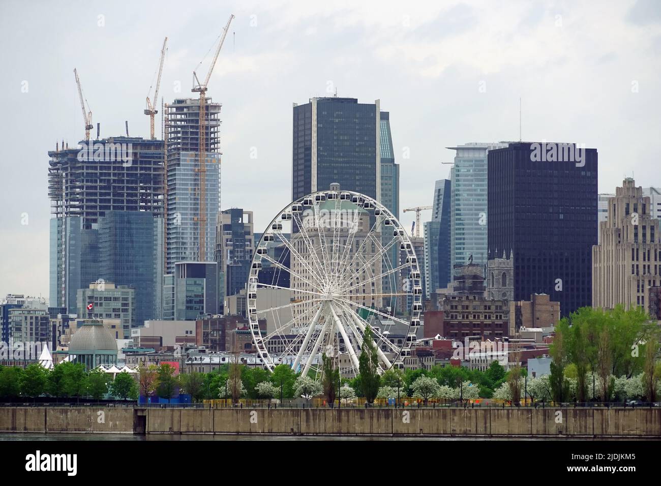 La Grande Roue, Observation Wheel, downtown, Montreal, Quebec province ...