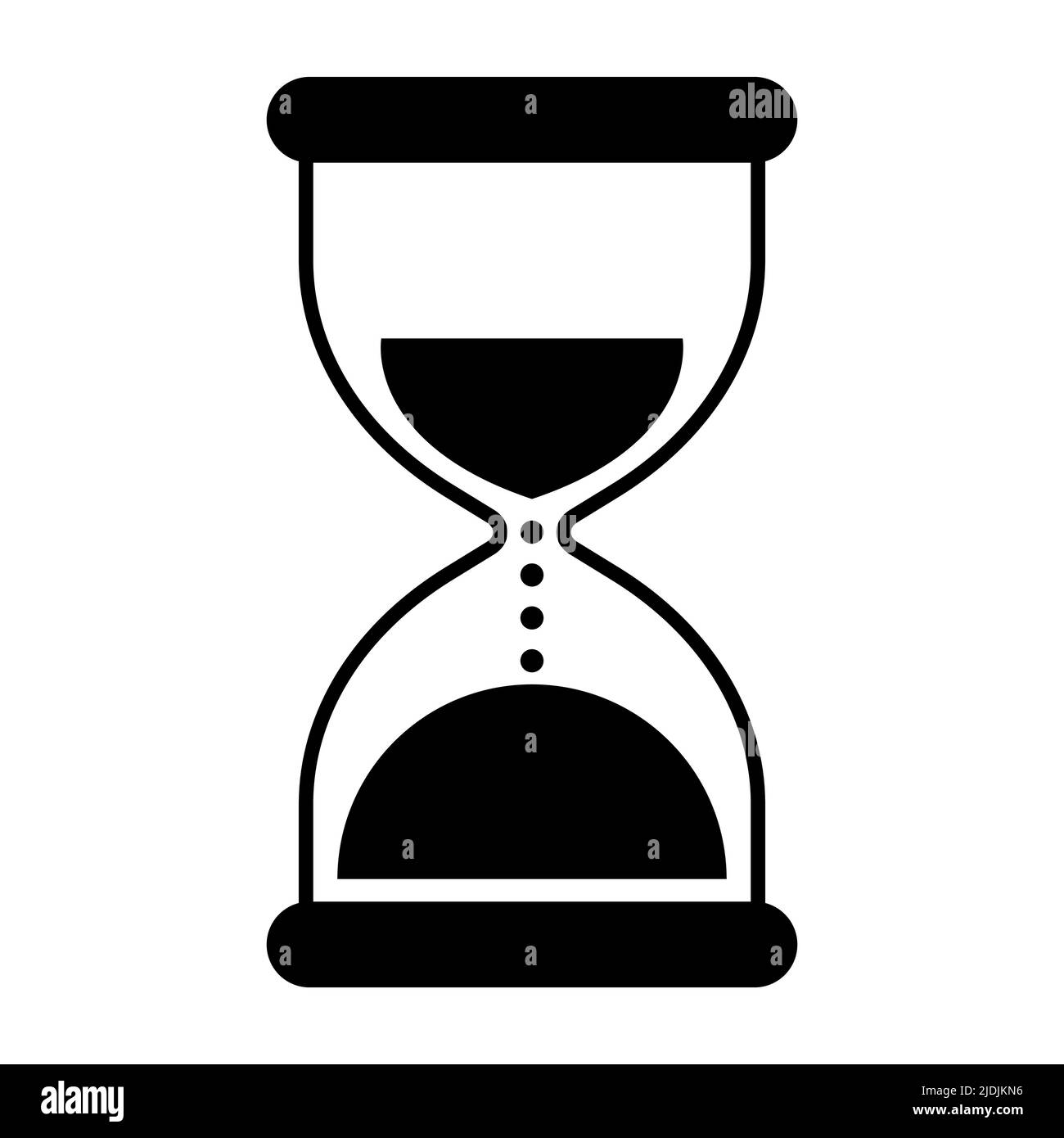 Hourglass timer icon. Trendy flat design. Vector illustration Stock ...