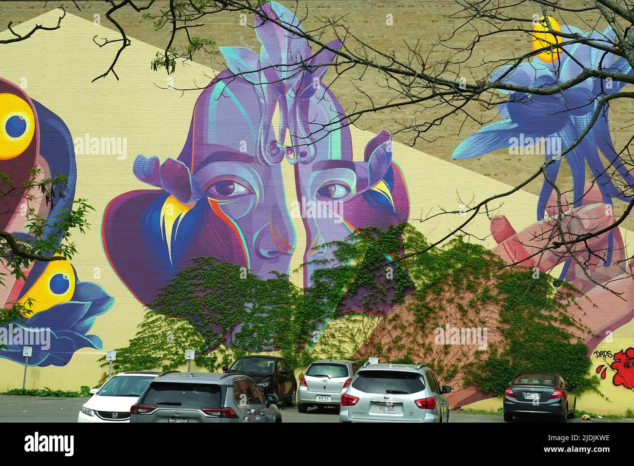 Graffiti quebec town canada hi-res stock photography and images - Alamy