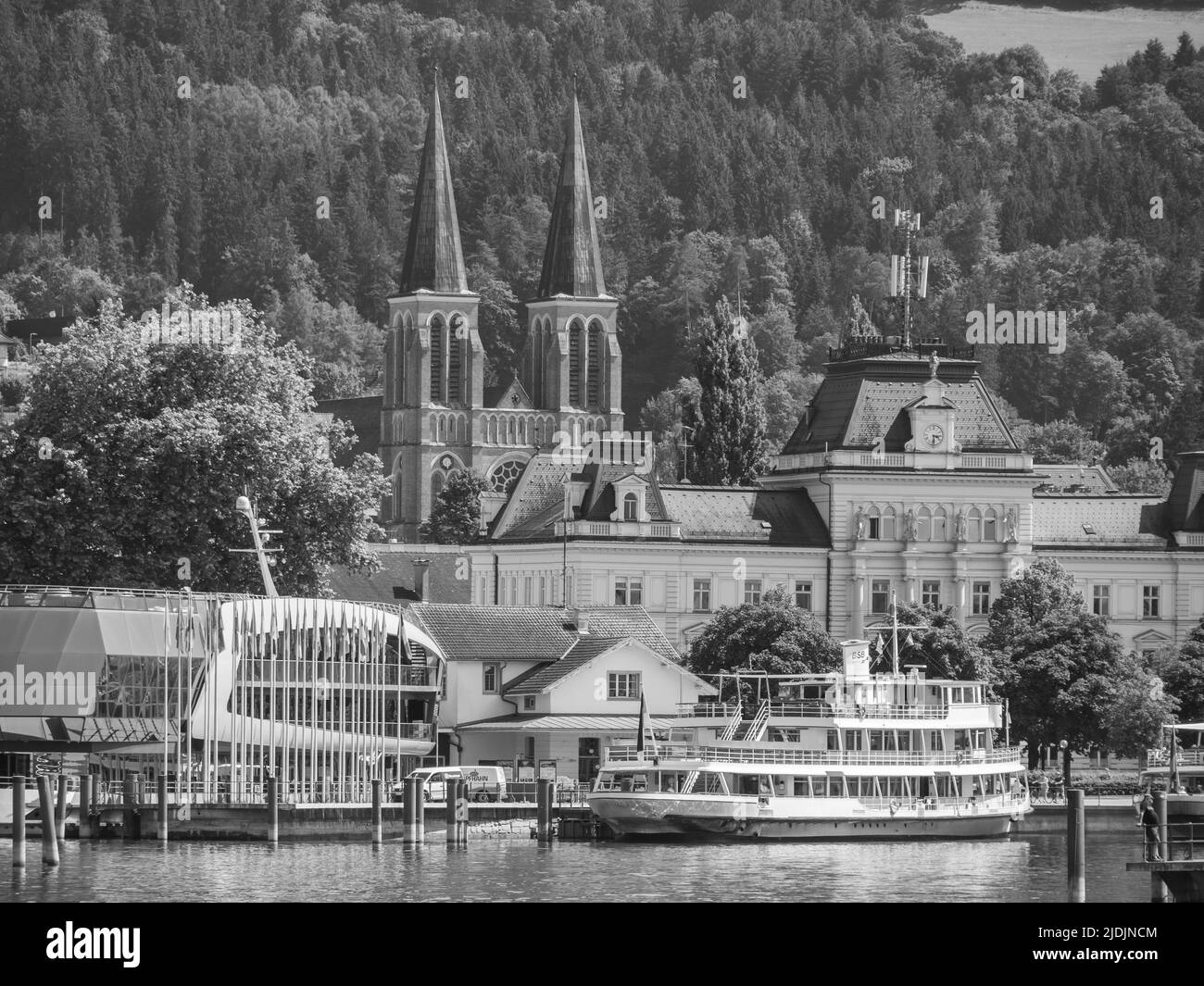 Harbor bregenz Black and White Stock Photos & Images - Alamy