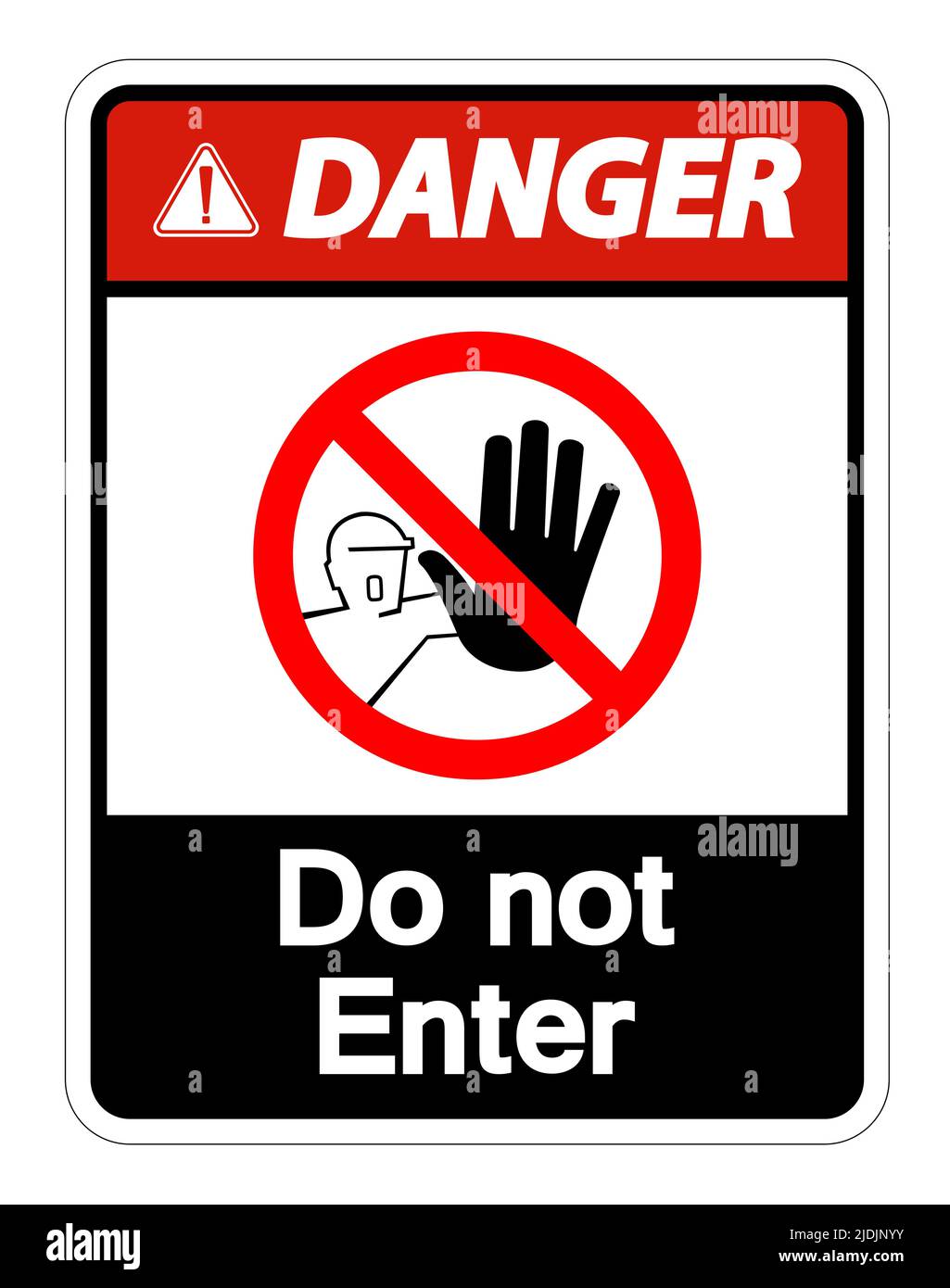 Danger Do Not Enter Symbol Sign Isolate On White Background,Vector Illustration Stock Vector ...