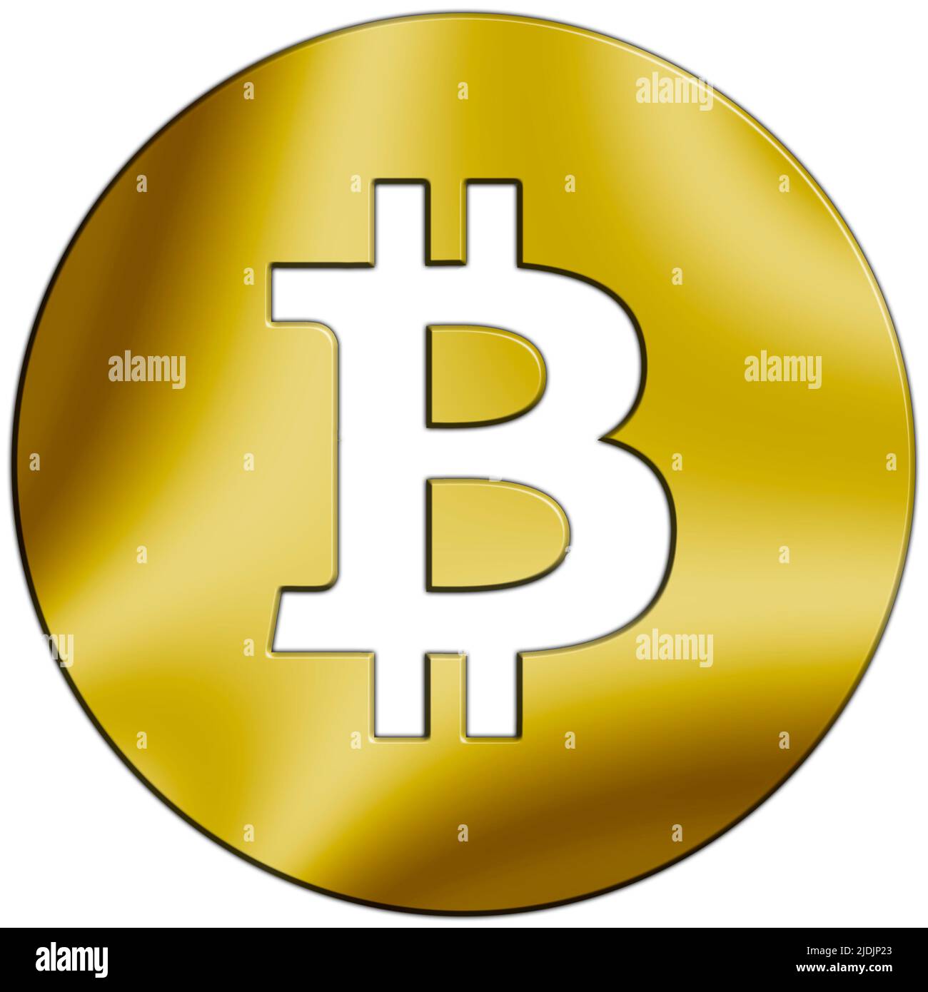USA, year 2022, Bitcoin electronic currency symbol, illustration Stock ...