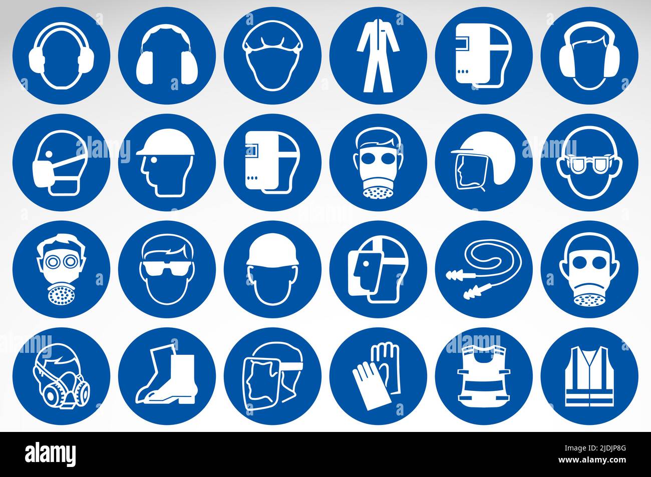 Required Personal Protective Equipment (PPE) Symbol,Safety Icon Stock ...