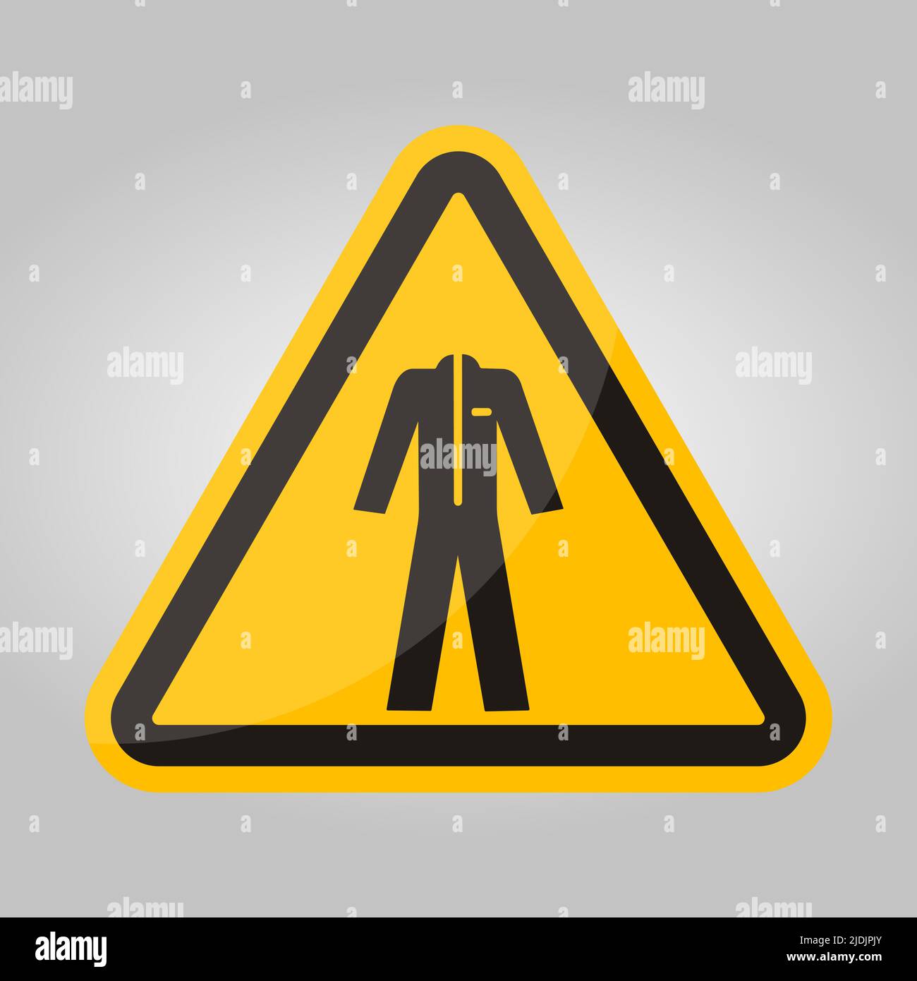 Symbol Wear ProtectIve Clothing Isolate On White Background,Vector ...