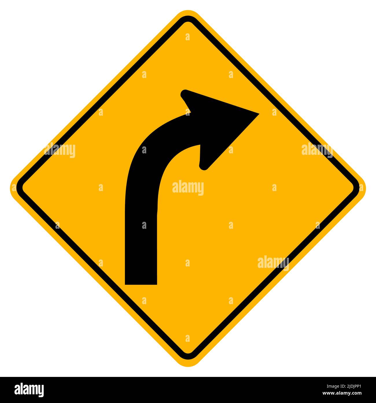 Slow curve ahead Cut Out Stock Images & Pictures - Alamy