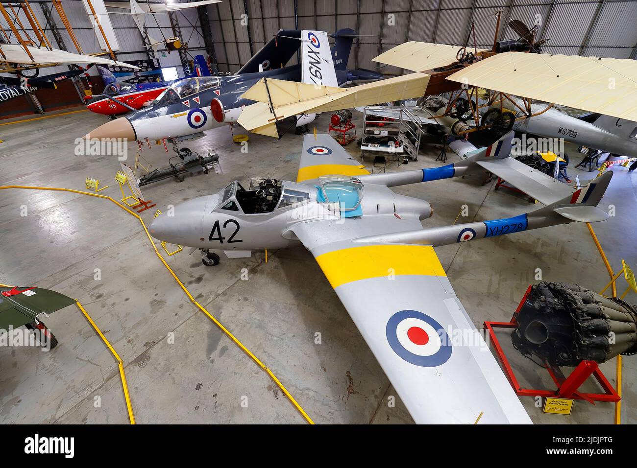 Aircraft exhibits at Yorkshire Air Museum in Elvington,North Yorkshire ...