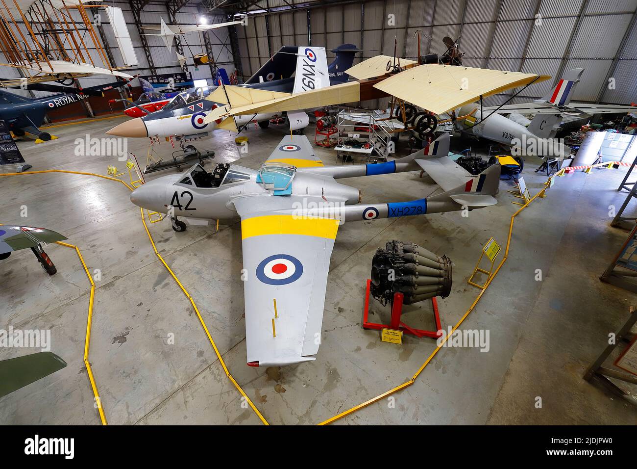 Aircraft exhibits at Yorkshire Air Museum in Elvington,North Yorkshire ...