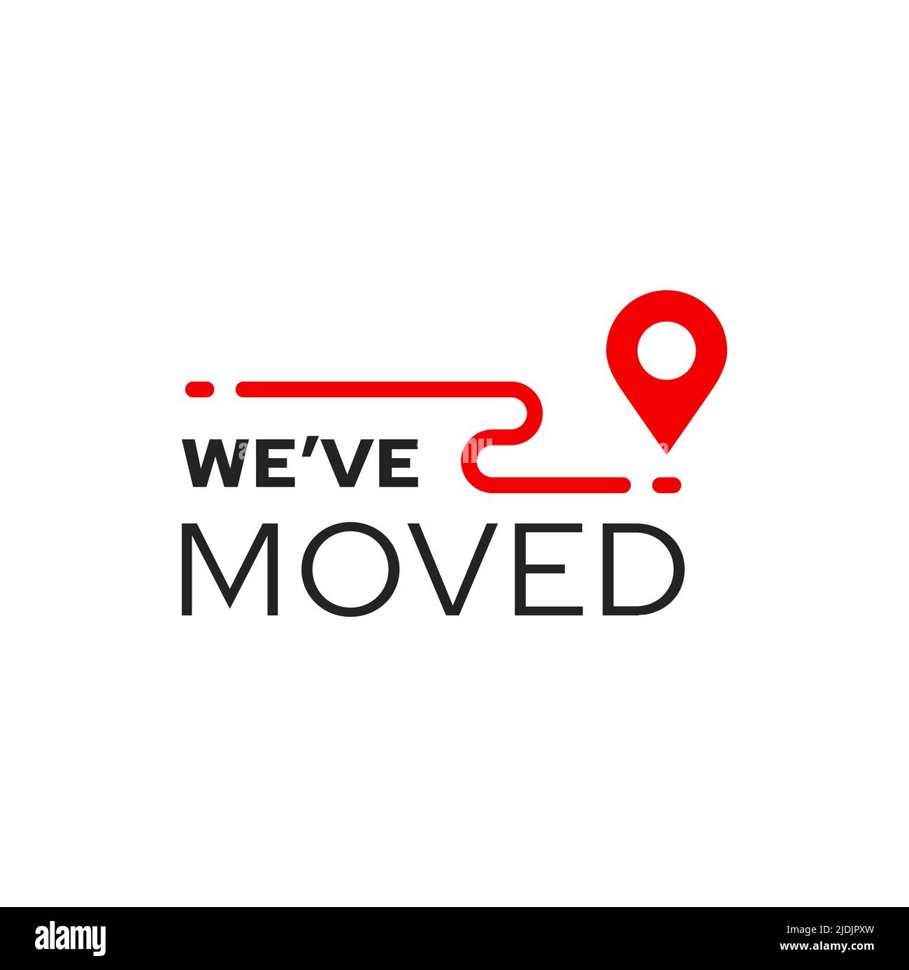 Have move icon or sign of home address change and office new location ...