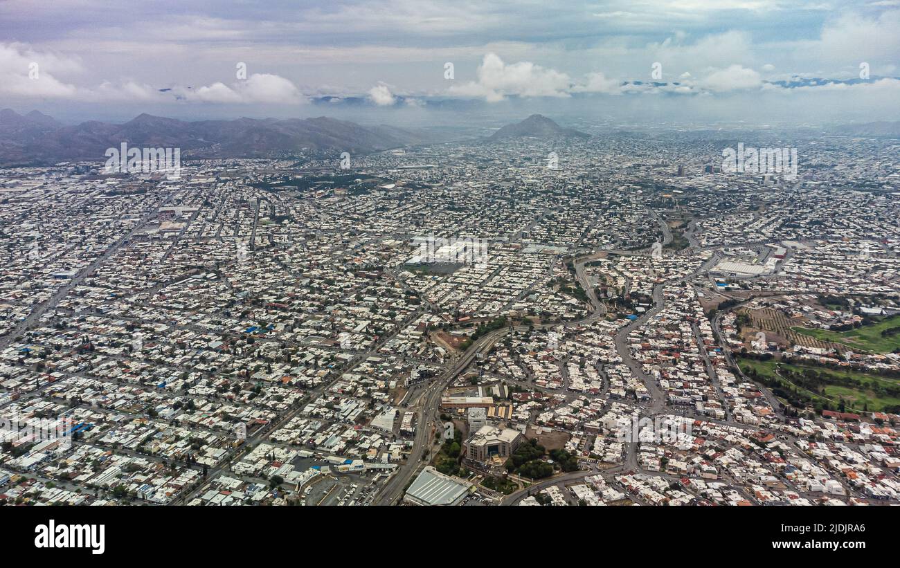 Aerial view of Chihuahua city, Mexico Stock Photo - Alamy