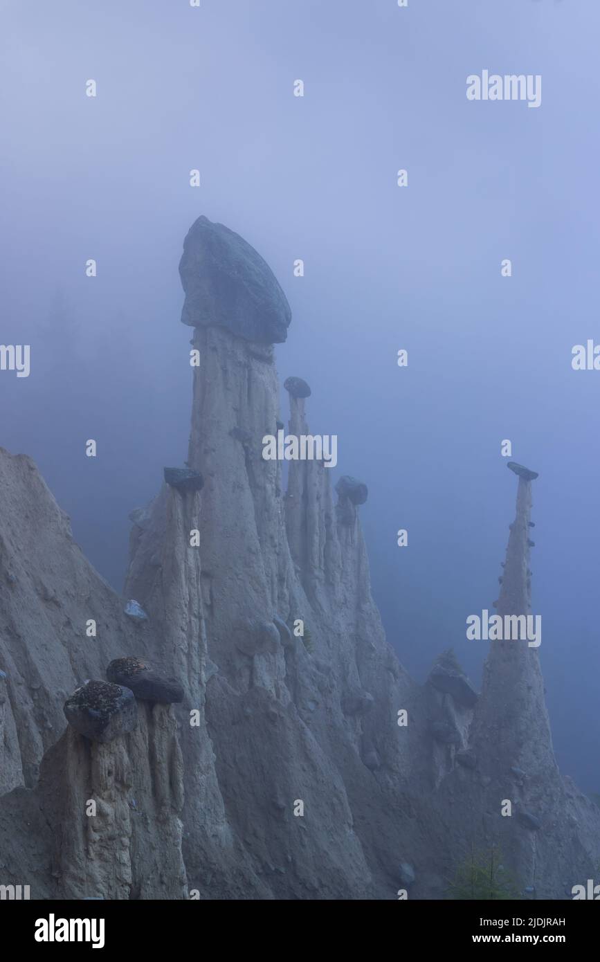 Earth pyramids of Platten (Erdpyramiden - Piramidi di Plata) near ...