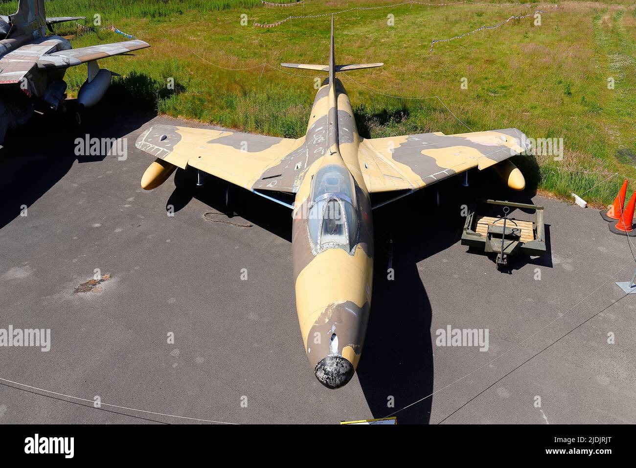 A Qatar Air Force Hawker Hunter QA10 exhibit at Yorkshire Air Museum in ...