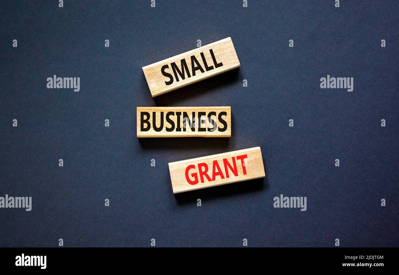 Small business grant symbol. Concept words Small business grant on ...