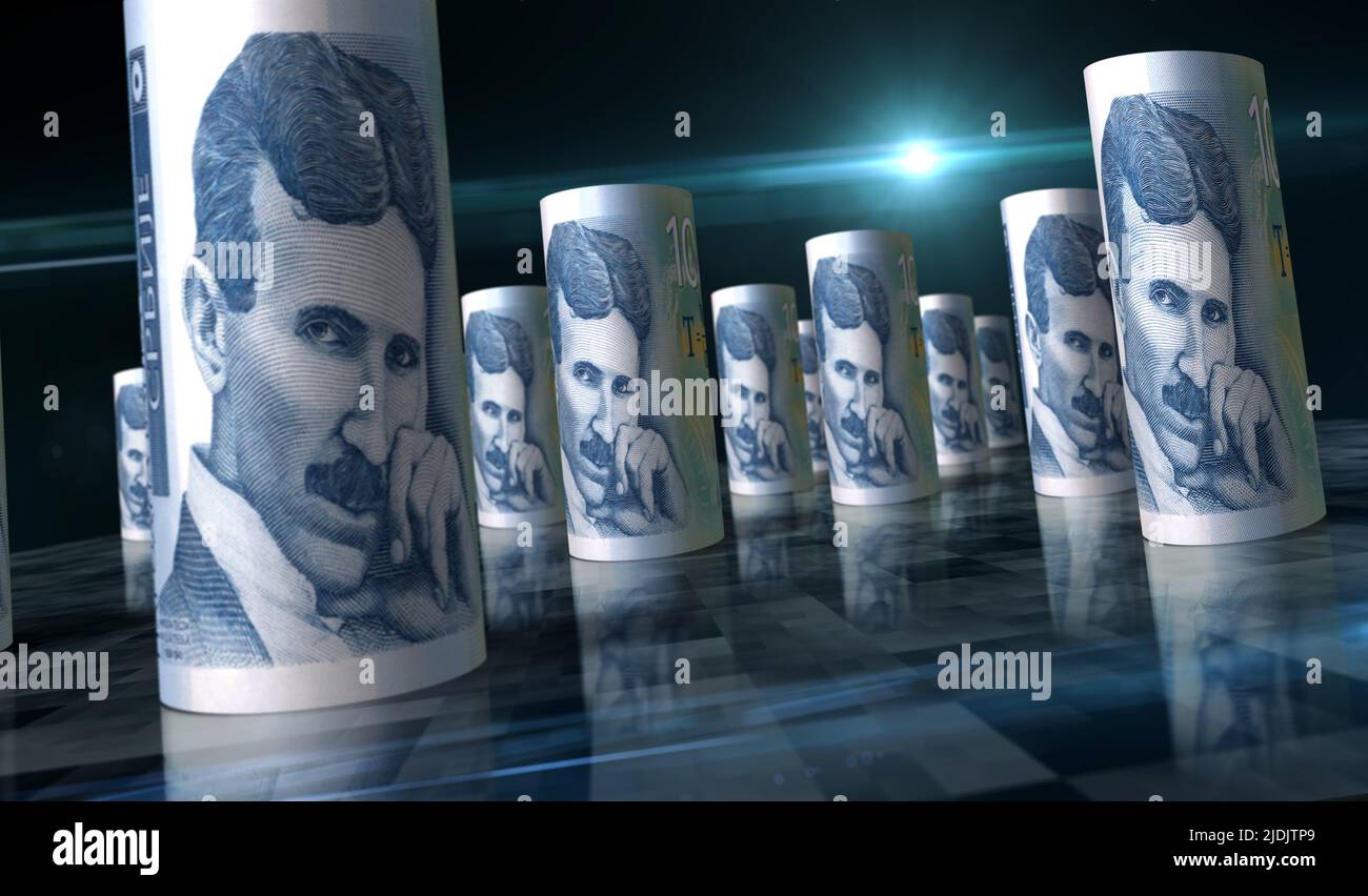 Serbian dinar banknote hi-res stock photography and images - Alamy