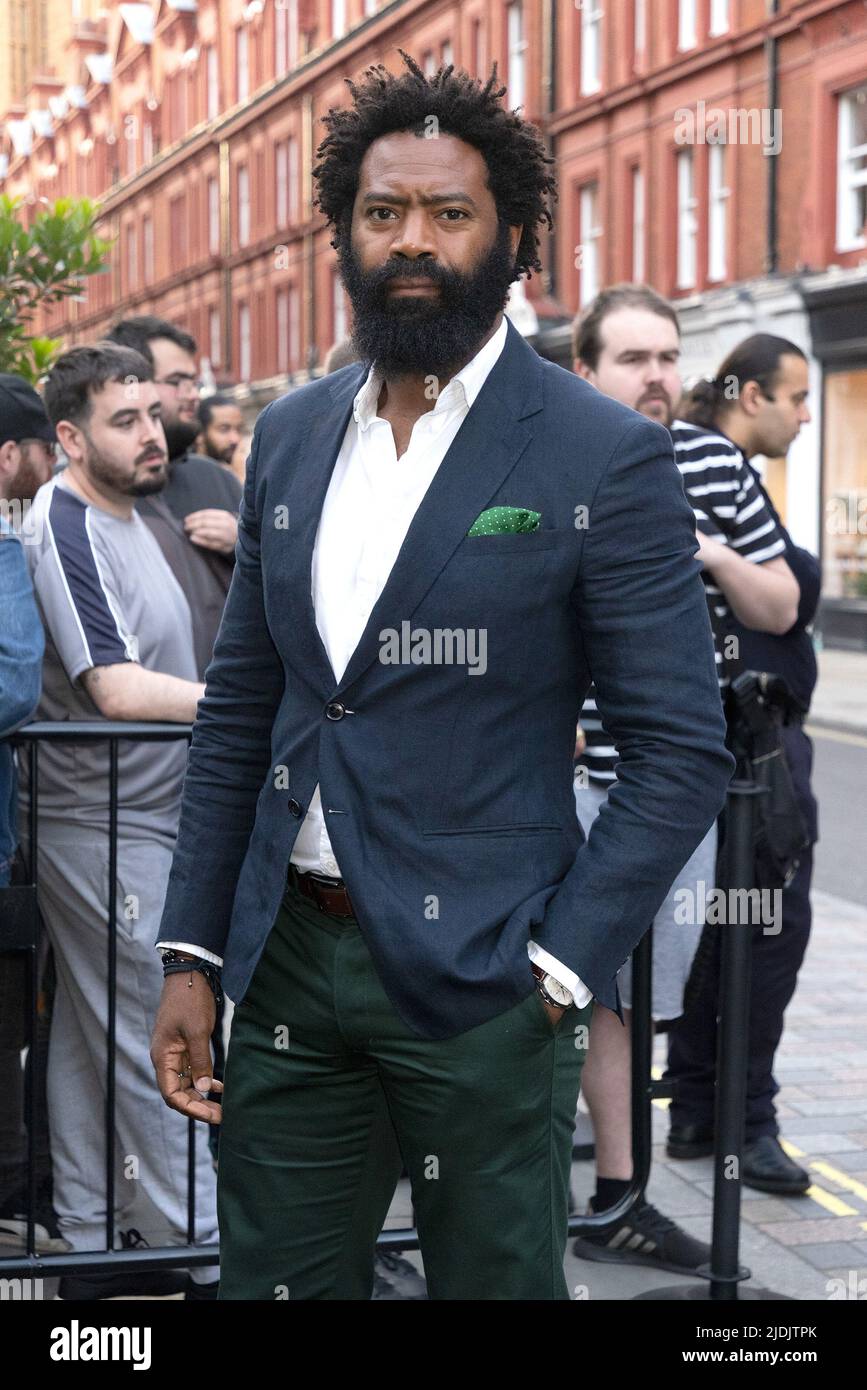 Nicholas Pinnock arriving for the VIP dinner to celebrate the launch of ...
