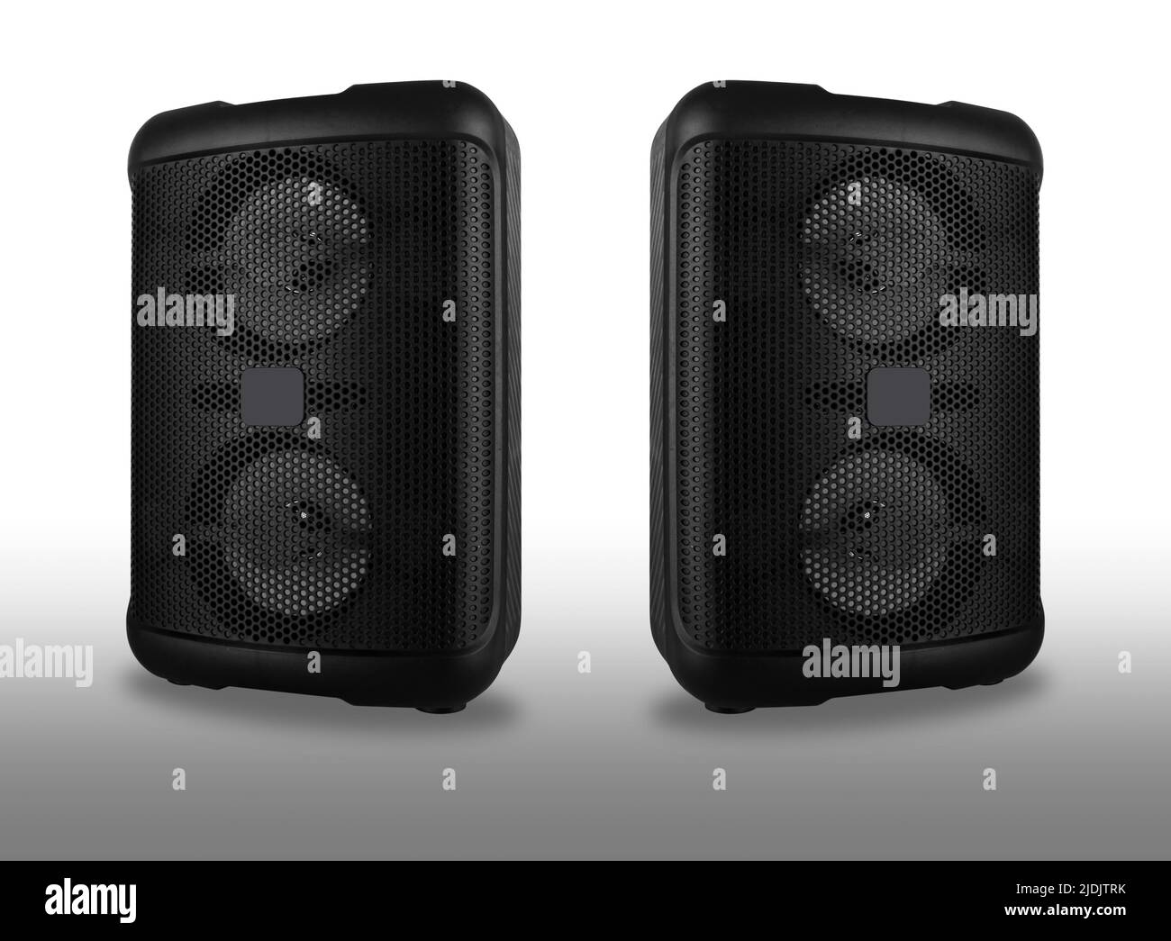 acoustic sound system, speakers on a white background Stock Photo - Alamy