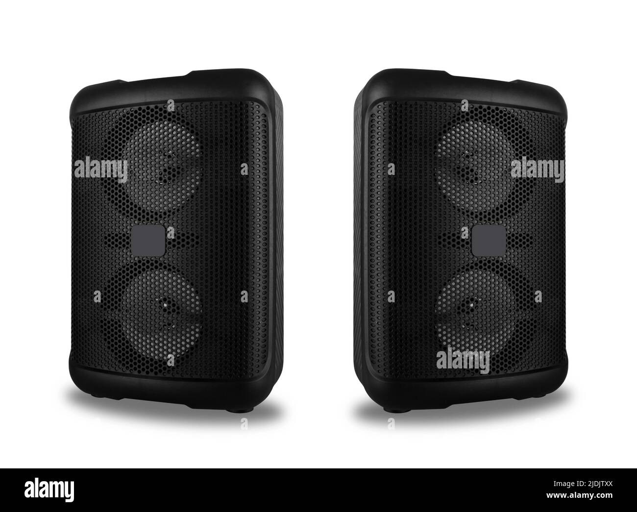 acoustic sound system, speakers on a white background Stock Photo - Alamy
