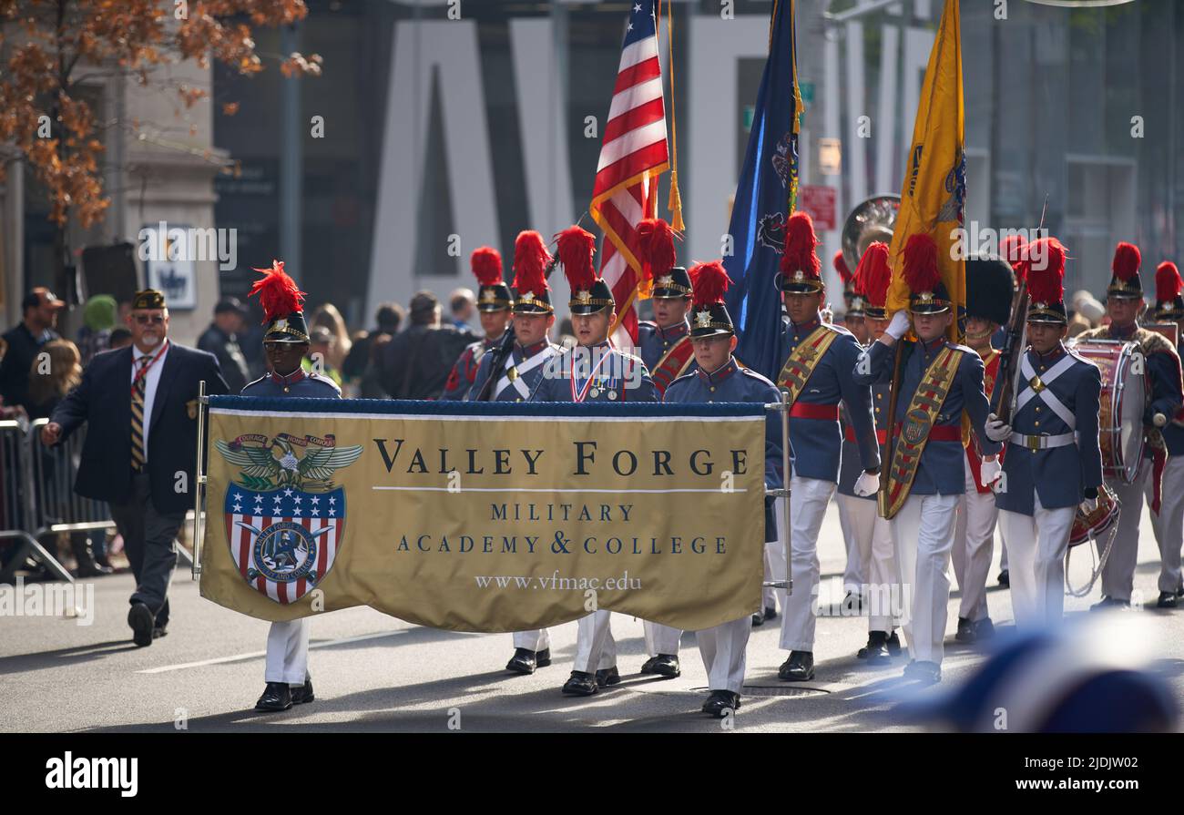 Manhattan, New York,USA - November 11. 2019: Valley Forge Military ...