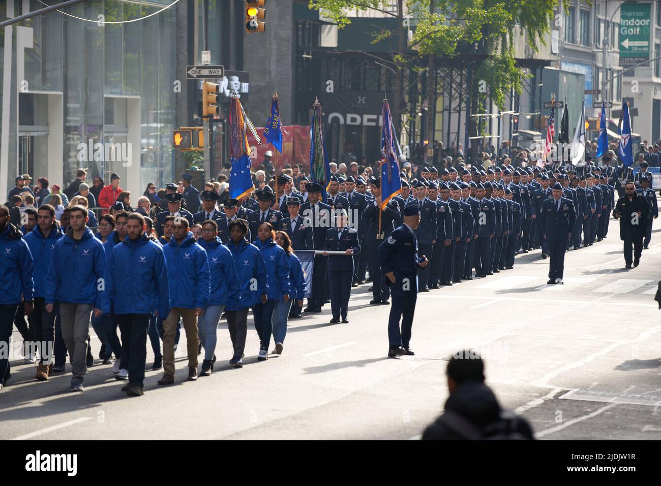 Manhattan, New York,USA - November 11. 2019: US Air Force, Airmen ...