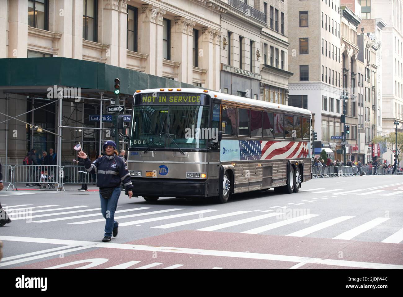 Manhattan, New York,USA - November 11. 2019: MTA Bus not in service on ...