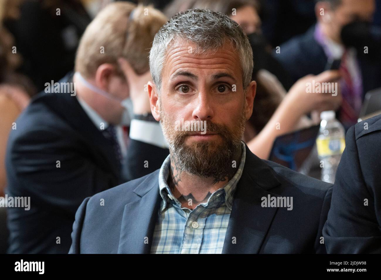 Former Washington, DC police officer Michael Fanone attends a House ...