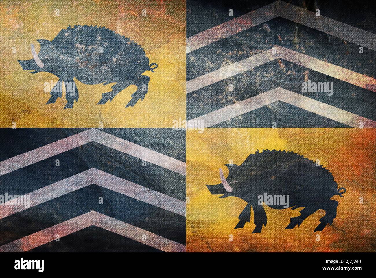 Top view of retro flag Vorselaar, Belgium with grunge texture. Belgian ... Top view of retro flag Vorselaar, Belgium with grunge texture. Belgian ...