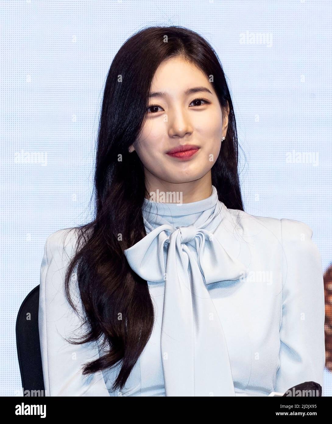 Seoul, South Korea. 21st June, 2022. Actress Bae Su-ji, pose for photos ...