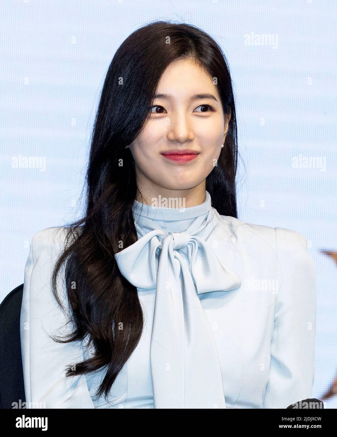 Seoul, South Korea. 21st June, 2022. Actress Bae Su-ji, pose for photos ...