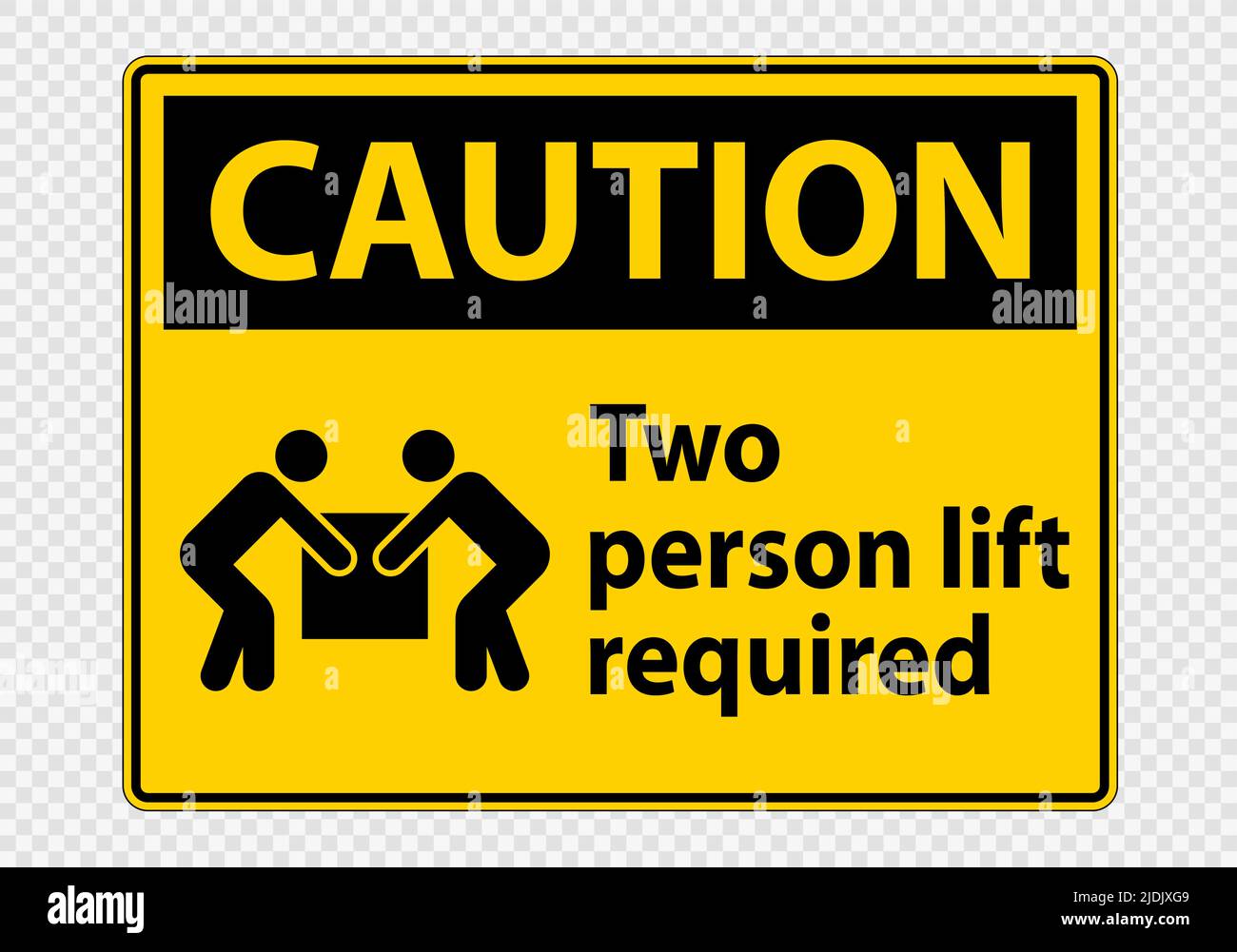 Two person lift required Symbol Sign Isolate on transparent Background ...
