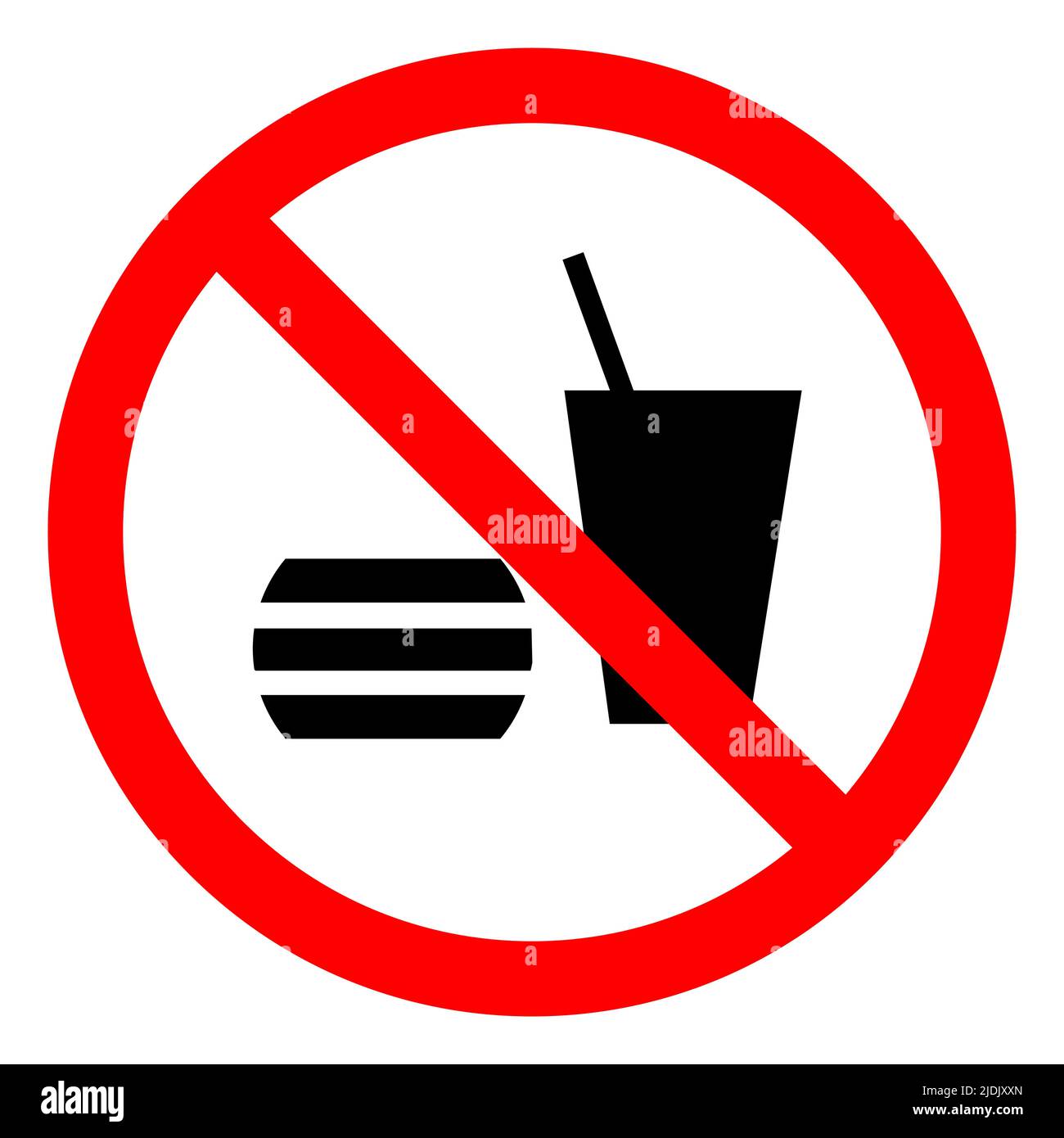 Do not eating Or Drinking Symbol Stock Vector Image & Art - Alamy