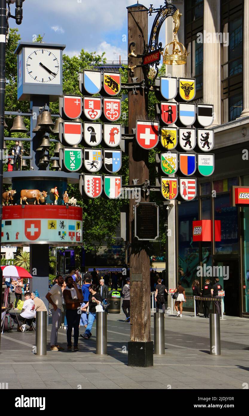 Swiss canton tree leicester square hi-res stock photography and images ...
