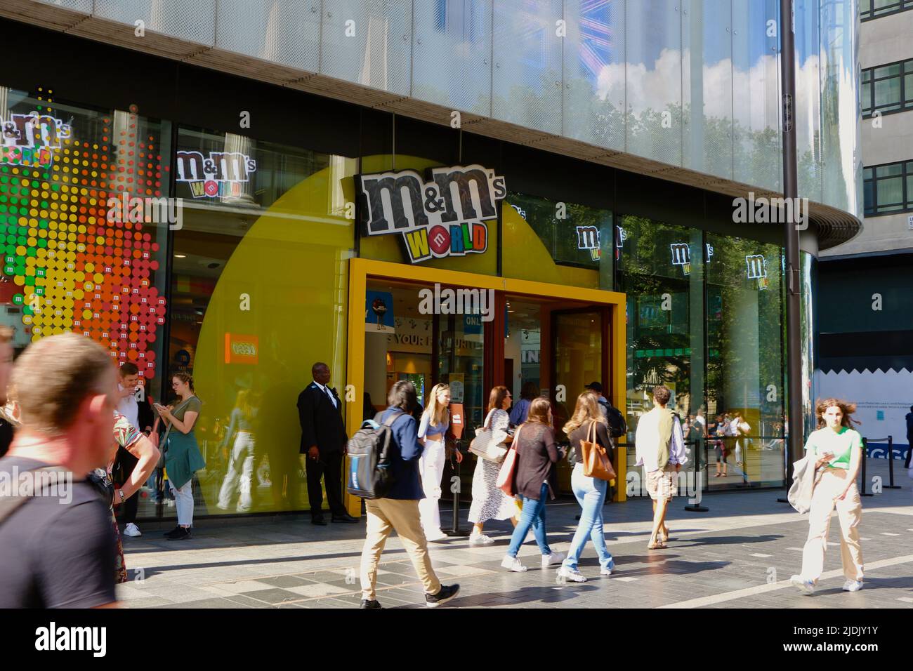 Entrance to the M&M's World shop Leicester square London England UK ...