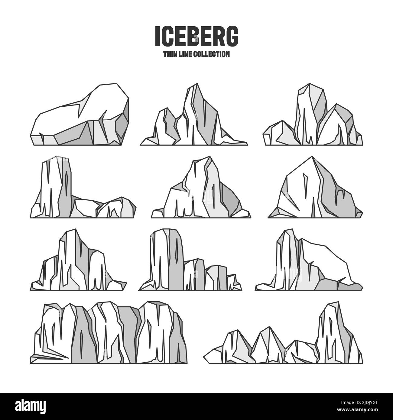 Iceberg Line Drawing