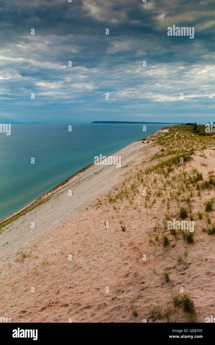 Sleeping Bear Dunes National Lakeshore in Summer, Michigan Stock Photo ...