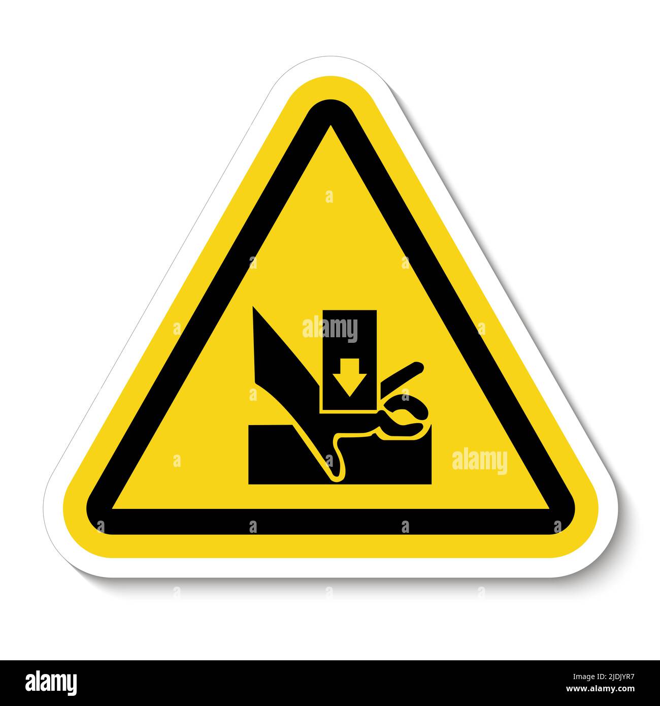 Beware You Hand When Using Silkscreen Symbol Sign Isolate On White ...