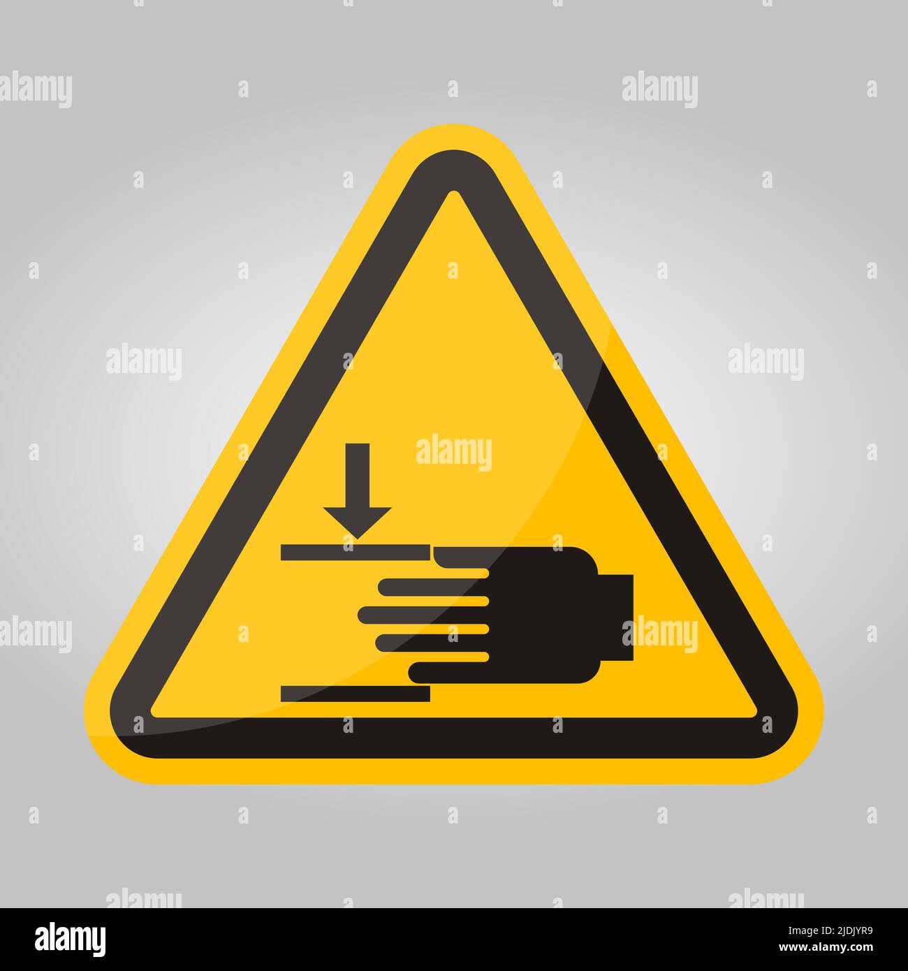 Crush hazard Mind your hands Sign Stock Vector Image & Art - Alamy