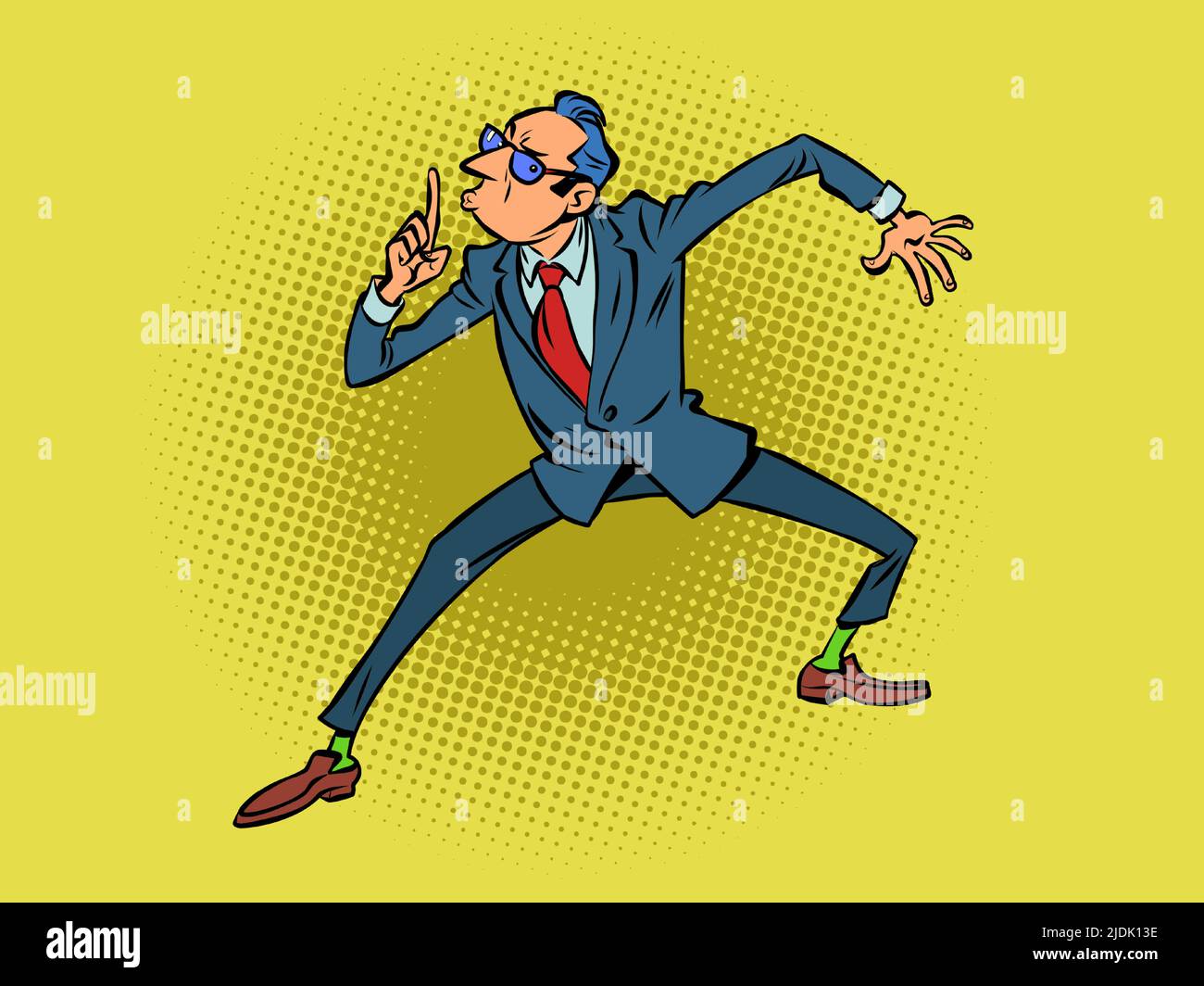 businessman shh gesture, secret silence concept, silence and caution ...