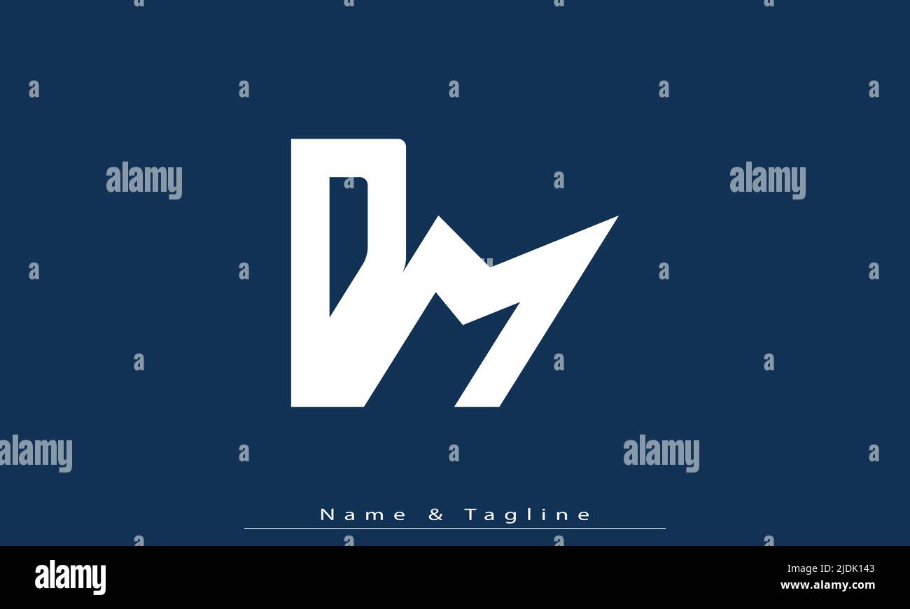 Letter dm logo hi-res stock photography and images - Alamy