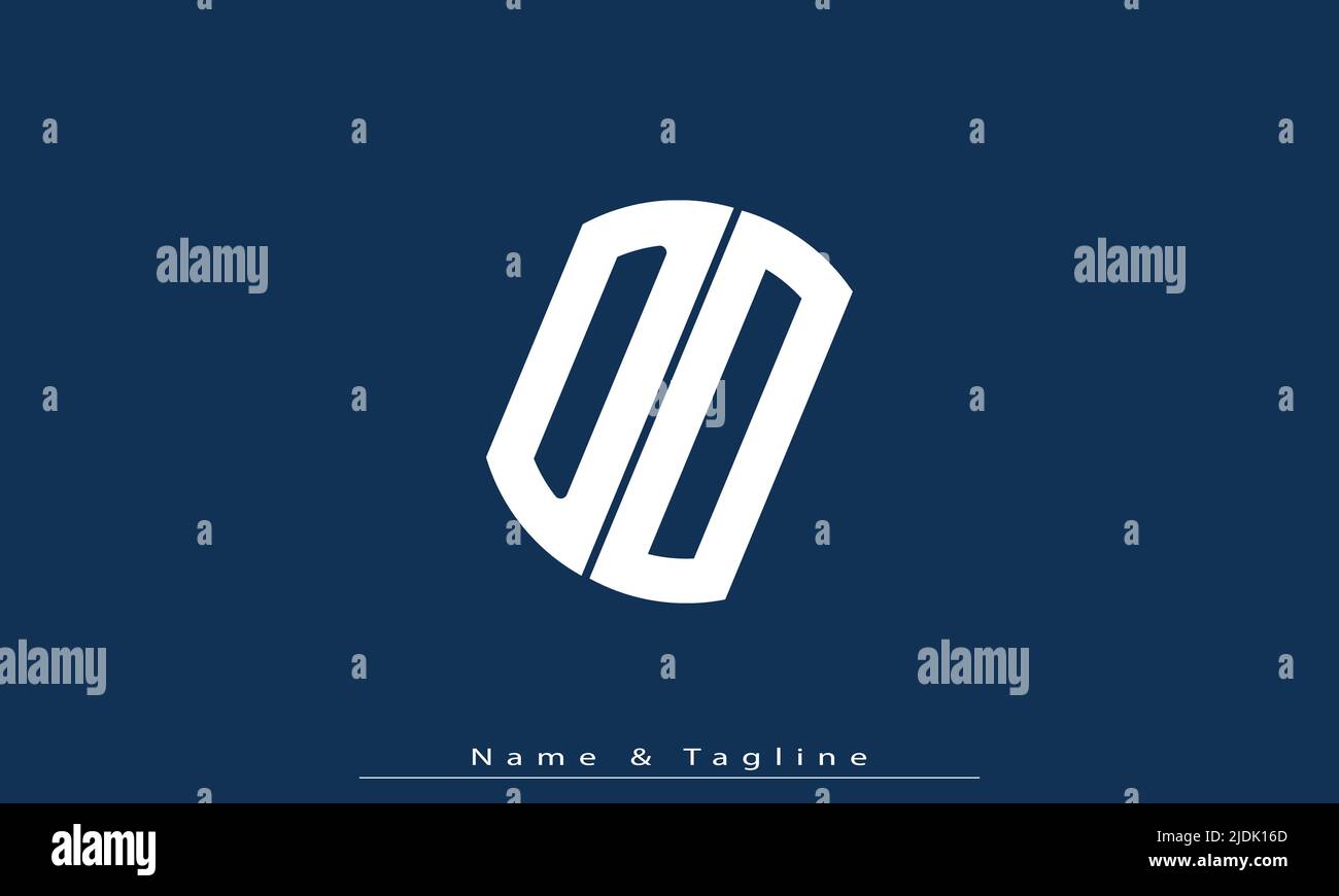 Alphabet letters Initials Monogram logo DO , OD Stock Vector Image ...
