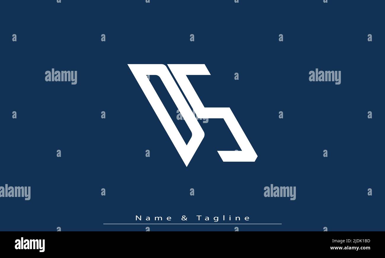Alphabet letters Initials Monogram logo DS , SD Stock Vector Image ...