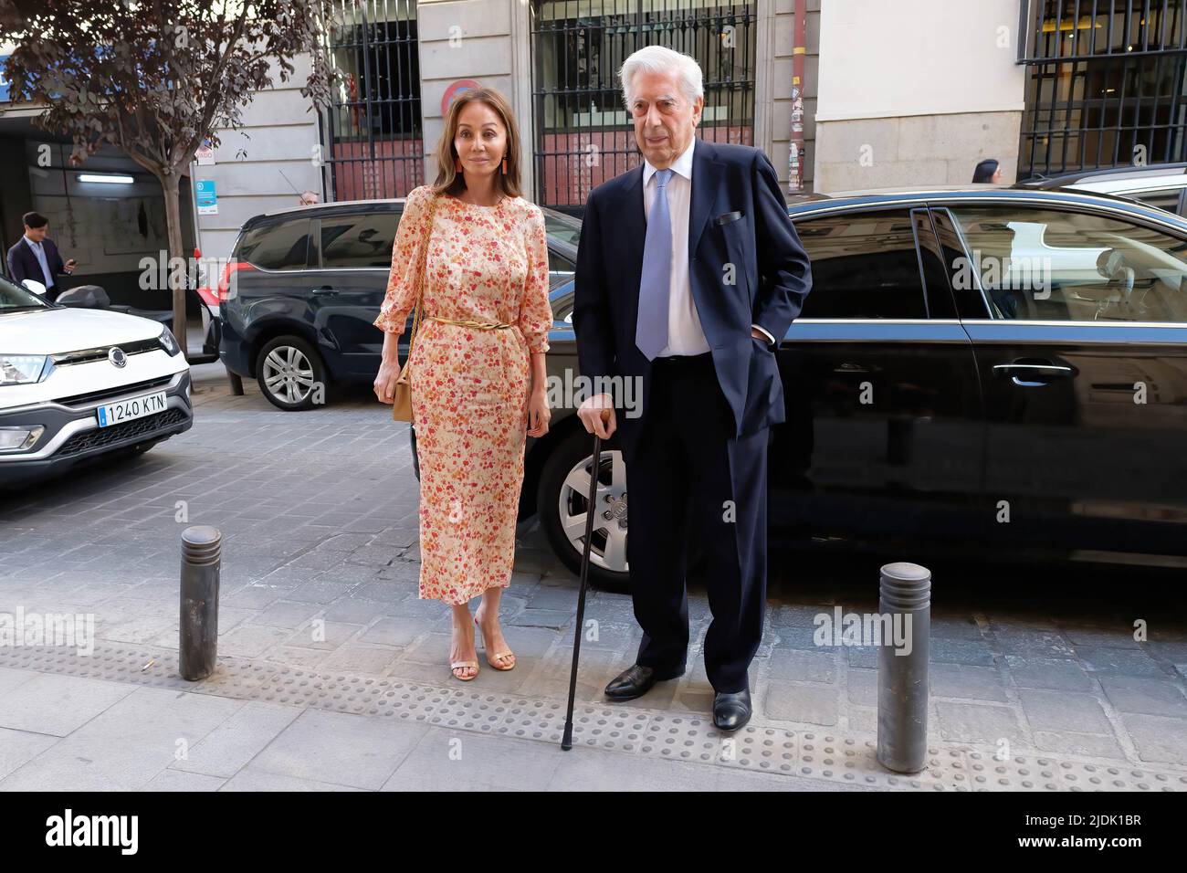 Isabel Preysler and Mario Vargas Llosa attend the presentation of the ...