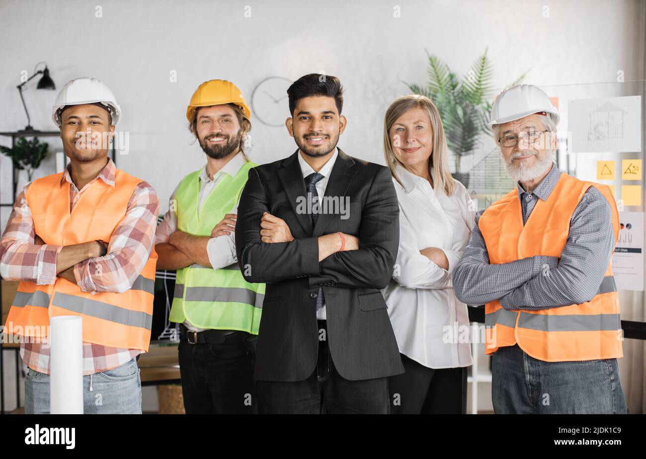 Four young engineers architects team hi-res stock photography and ...